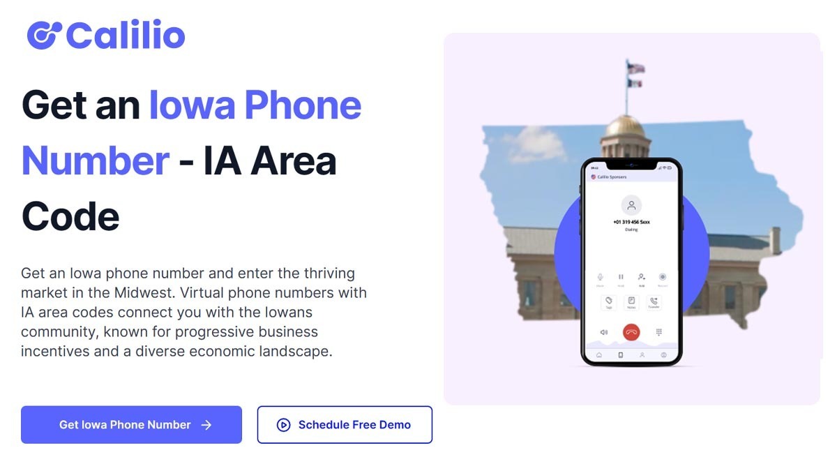 Get Iowa Phone Numbers - Local Area Codes 319, 515, 563, 641, & 712