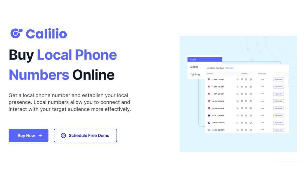 Get Local Phone Numbers for Local Business Presence | Calilio Get Local Phone Numbers for Local Business Presence | Calilio